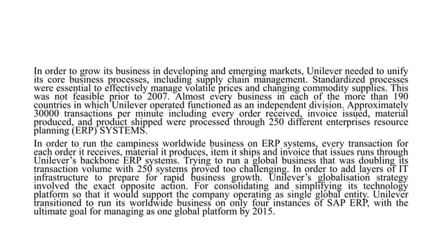 Management Information System Case Study | PPTX | Large Business | Business