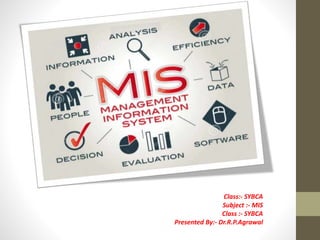 basic concept ,Introduction,Objective and Role of Mis | PPTX