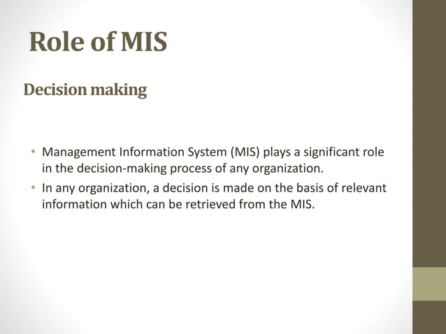 basic concept ,Introduction,Objective and Role of Mis | PPTX