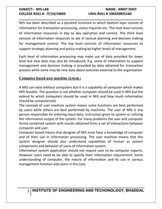 MIS practical file | DOCX