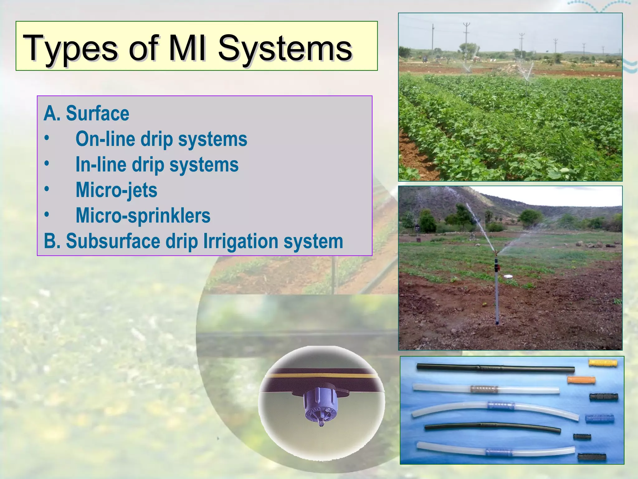 Micro Irrigation Systems | PPT