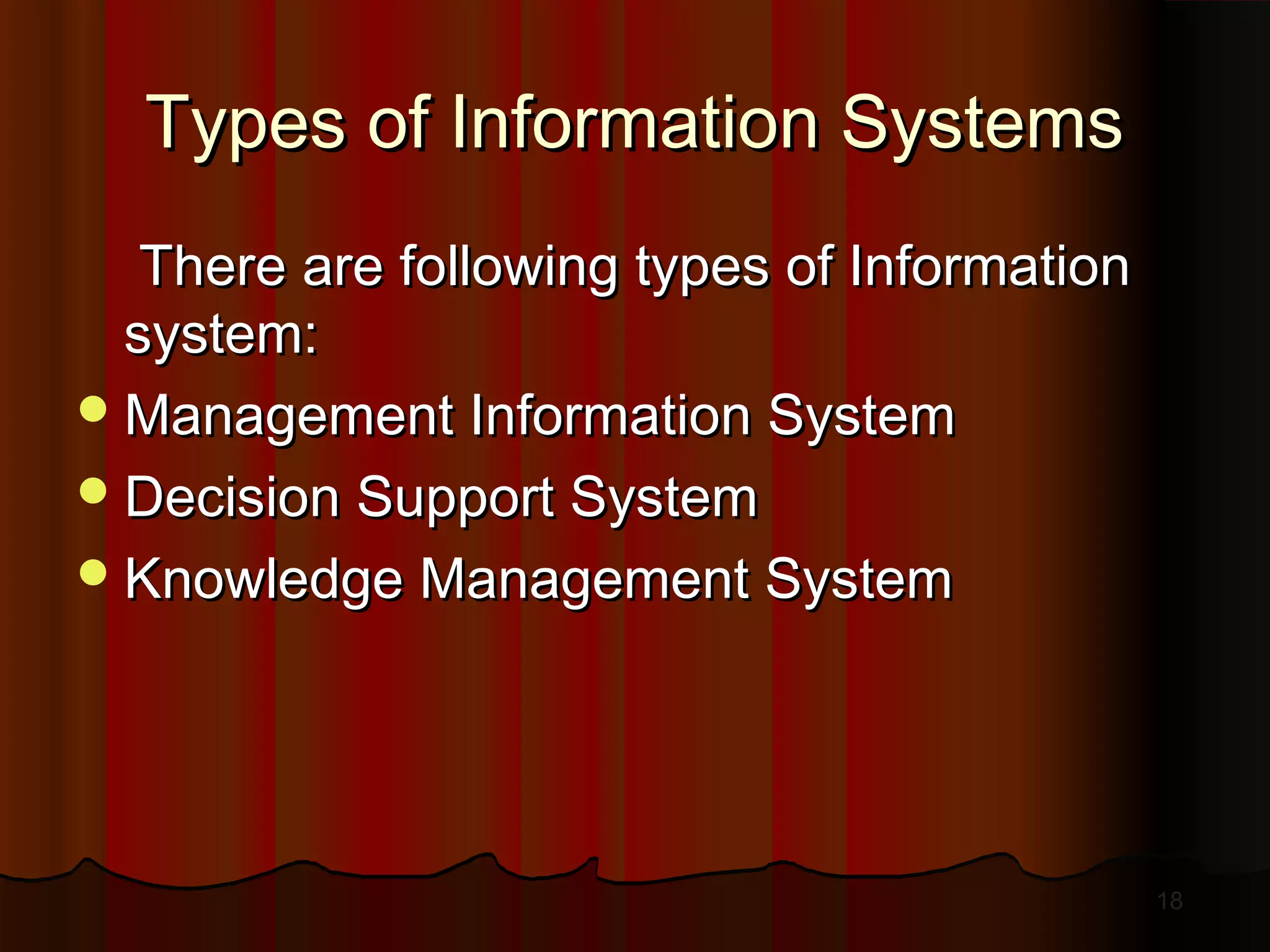 Types & Fundamentals of Information System | PPT