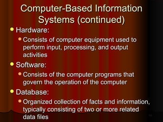 Types & Fundamentals of Information System | PPT