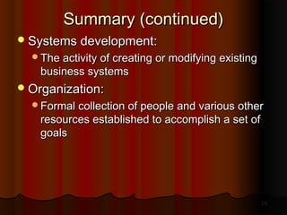 Types & Fundamentals of Information System | PPT