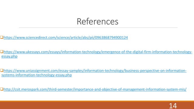 Mis presentation | PPT