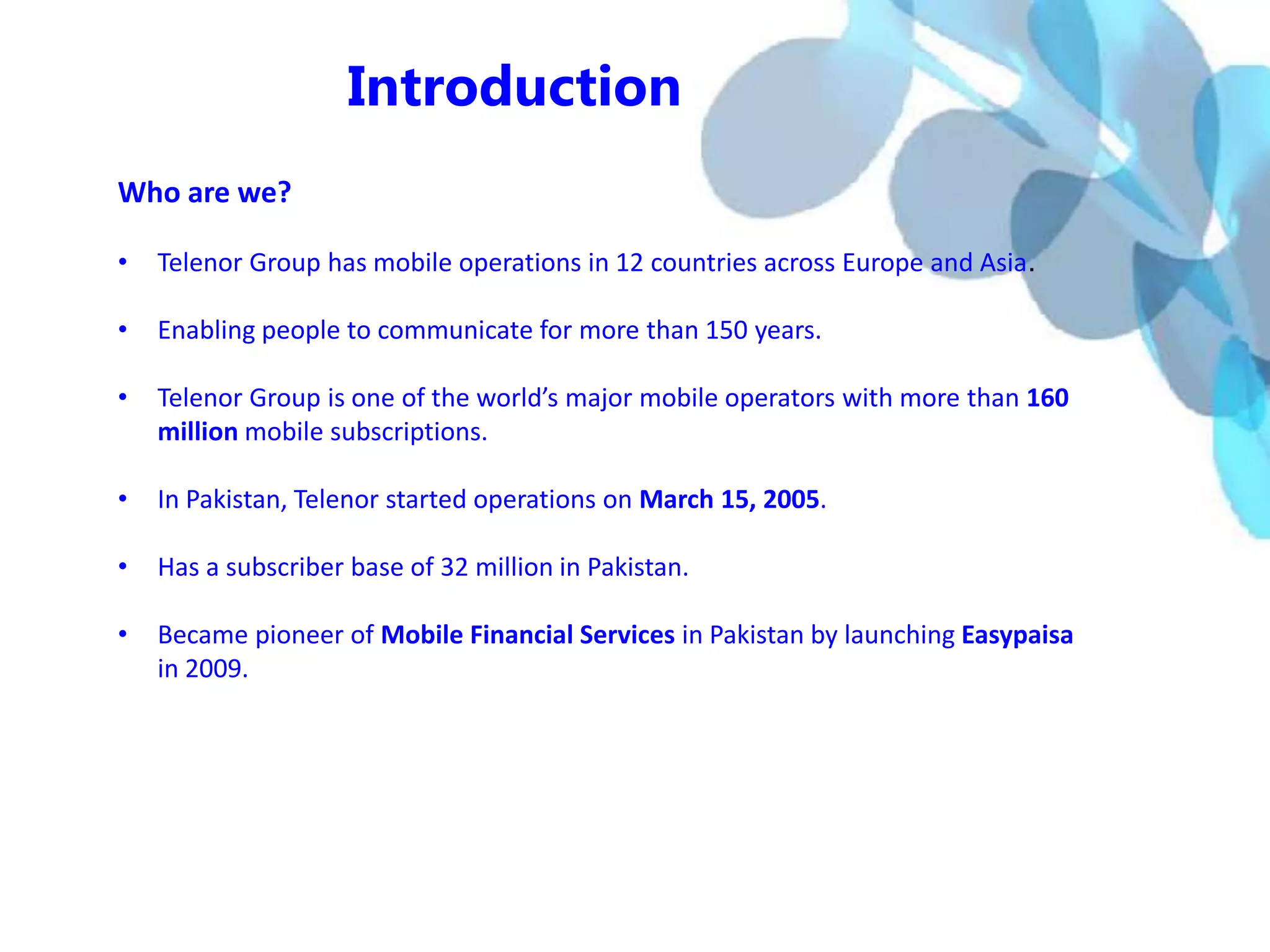 Telenor (Management Information System) PowerPoint Presentation | PPT