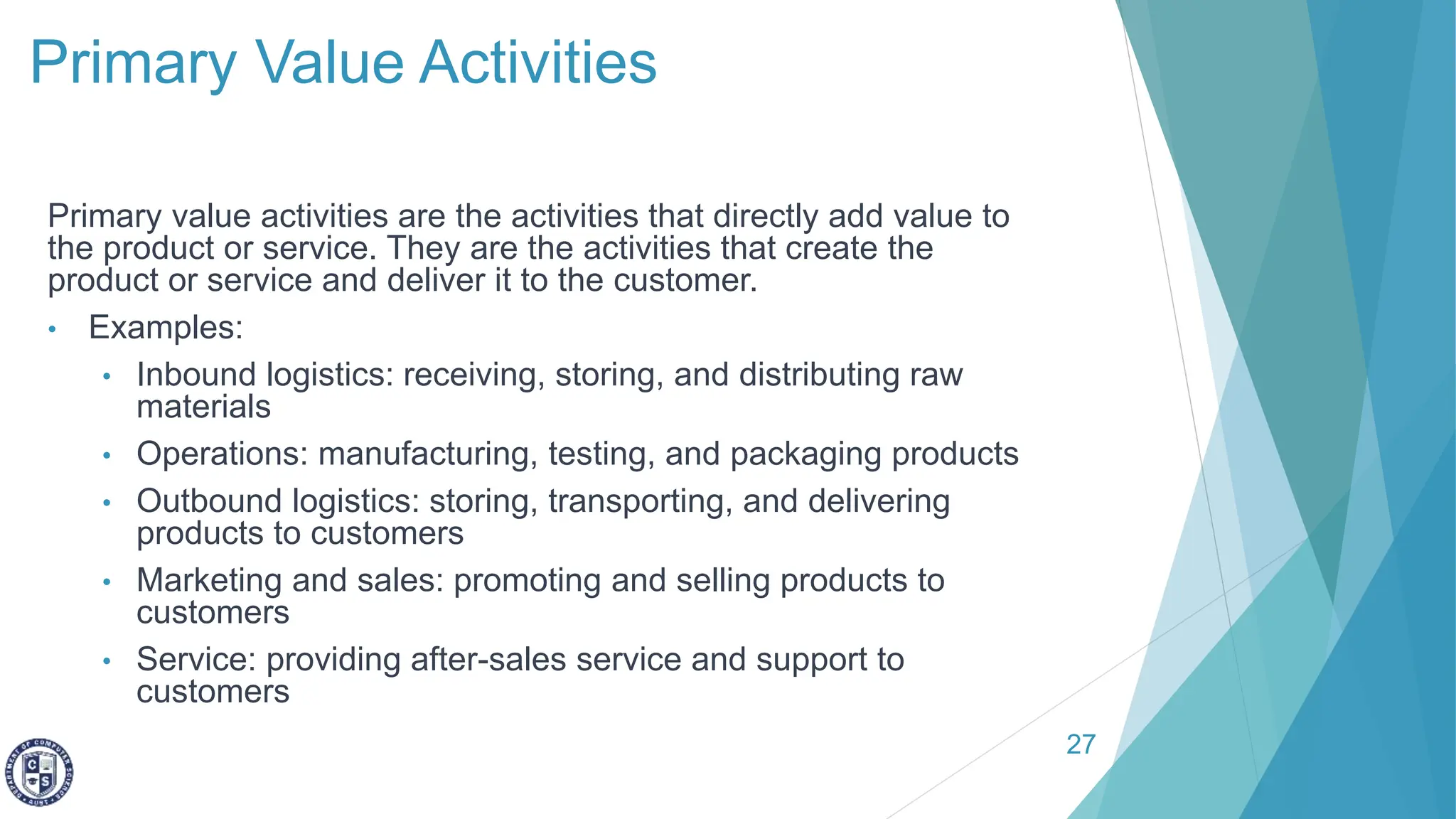 1. Supply Chain Management System 2. SAP solution 3. Value Chain for ...