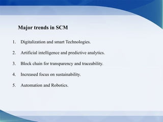 MIS presentation on the topic of E-commerce and SCM | PPT
