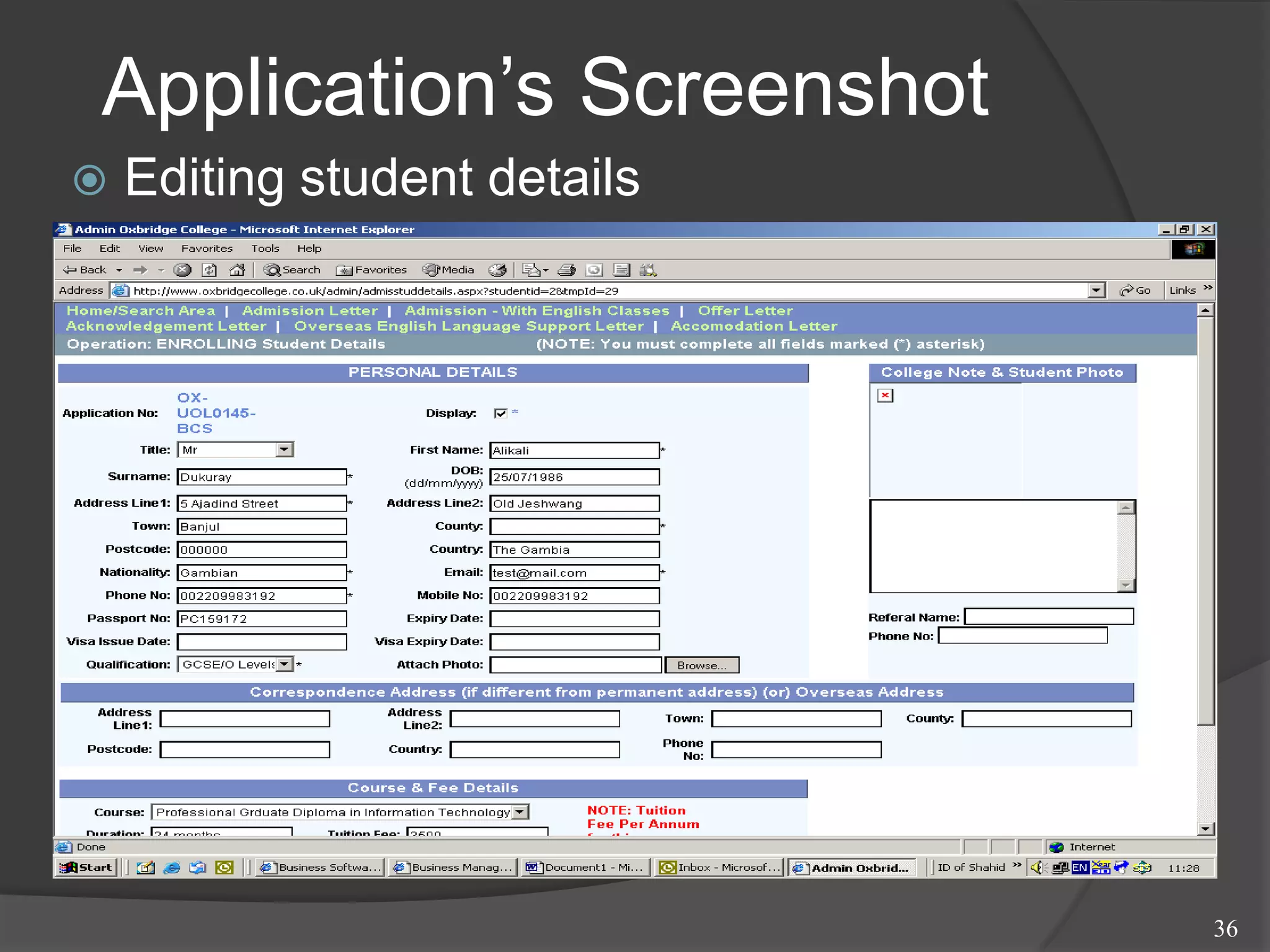 College Automation System use in Institutions | PPTX