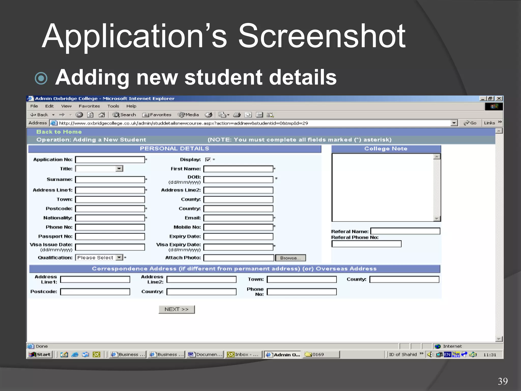 College Automation System use in Institutions | PPTX