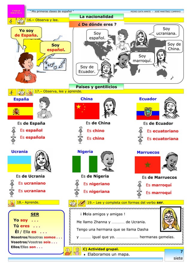 Mis primeras clases de español | PDF