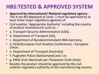 Hold baggage Screening : MIS | PPT