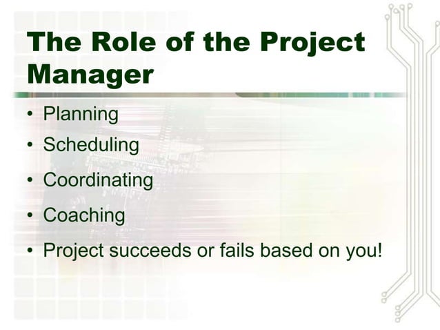 MIS: Project Management Systems | PPTX