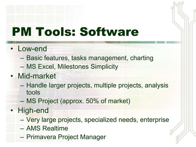 MIS: Project Management Systems | PPTX