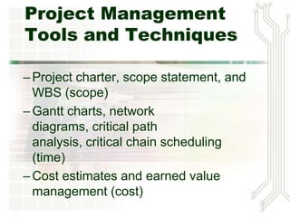 MIS: Project Management Systems | PPTX