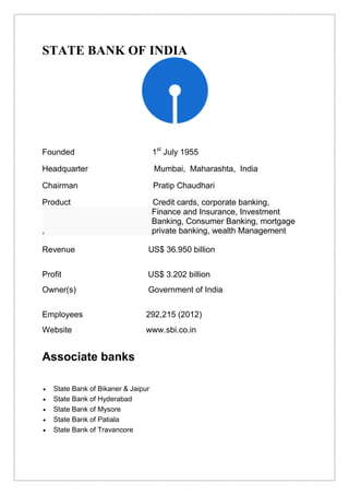 Management Information System of SBI | PDF