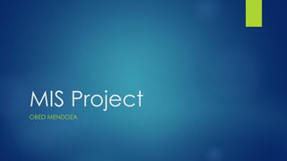 Mis project pdf | PPT