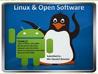 Linux & Open Software | PPTX
