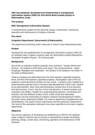 Mis project sasanka | PDF