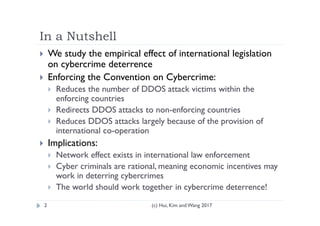Cybercrime Deterrence and International Legislation: Evidence from ...