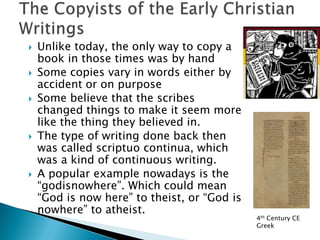 Misquoting Jesus | PPTX