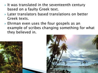 Misquoting Jesus | PPTX