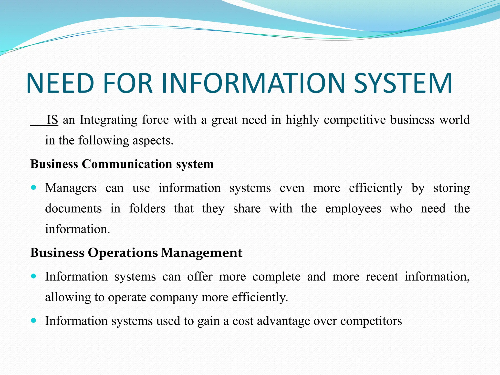 Management information system for BBA STUDENTS | PPTX