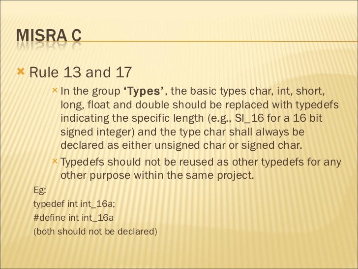 Misra C misra-c