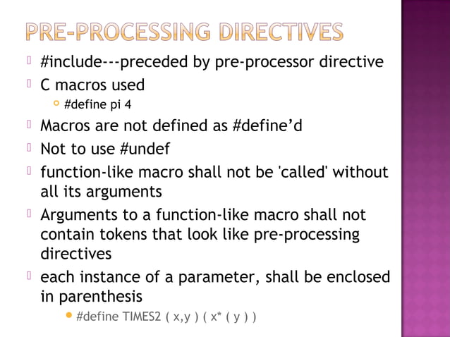 Misra C Rules Ppt