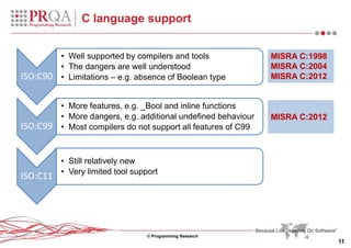 An Introduction to MISRA C:2012 | PPTX