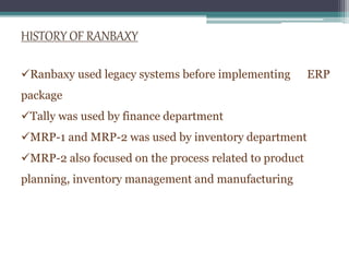 Mis ranbaxy | PPTX