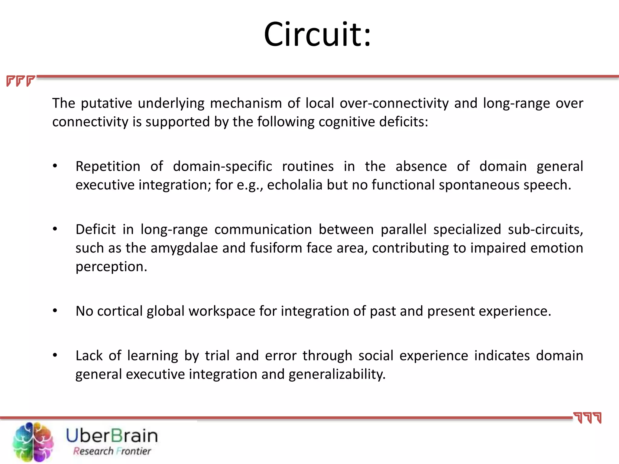 What lies beneath? Autism Spectrum Disorder | PPTX