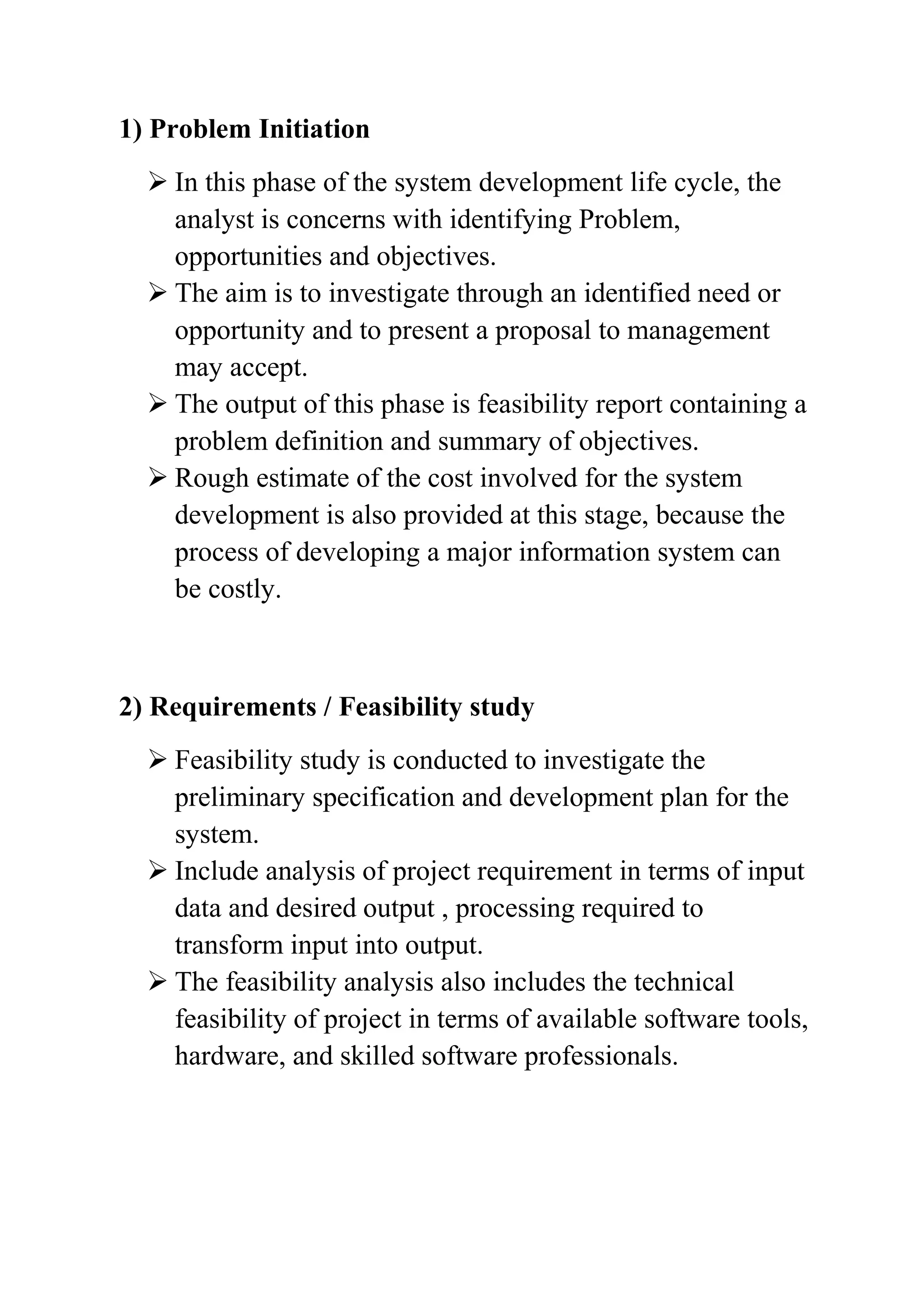 Report on SOFTWARE DEVELOPMENT LIFE CYCLE SDLC | DOCX