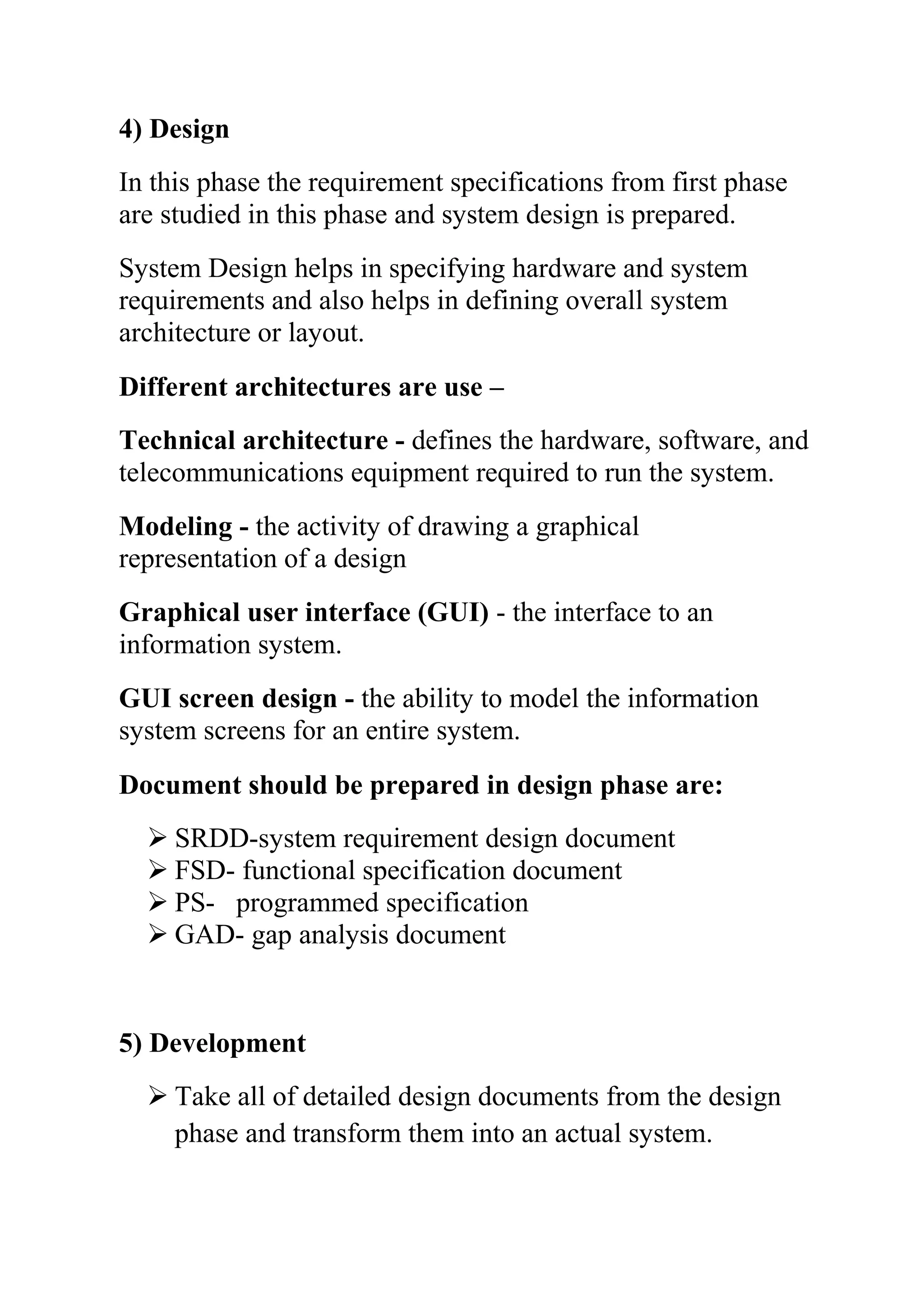 Report on SOFTWARE DEVELOPMENT LIFE CYCLE SDLC | DOCX