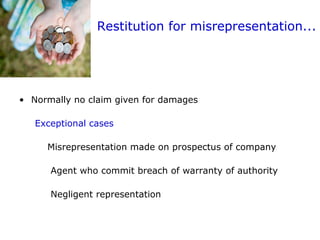 Misrepresentation and fraud | PPT