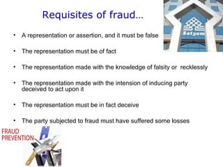 Misrepresentation and fraud | PPT