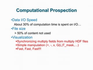Application of HDF/HDF-EOS data to atmospheric and climate sciences at University of Illinois | PPT