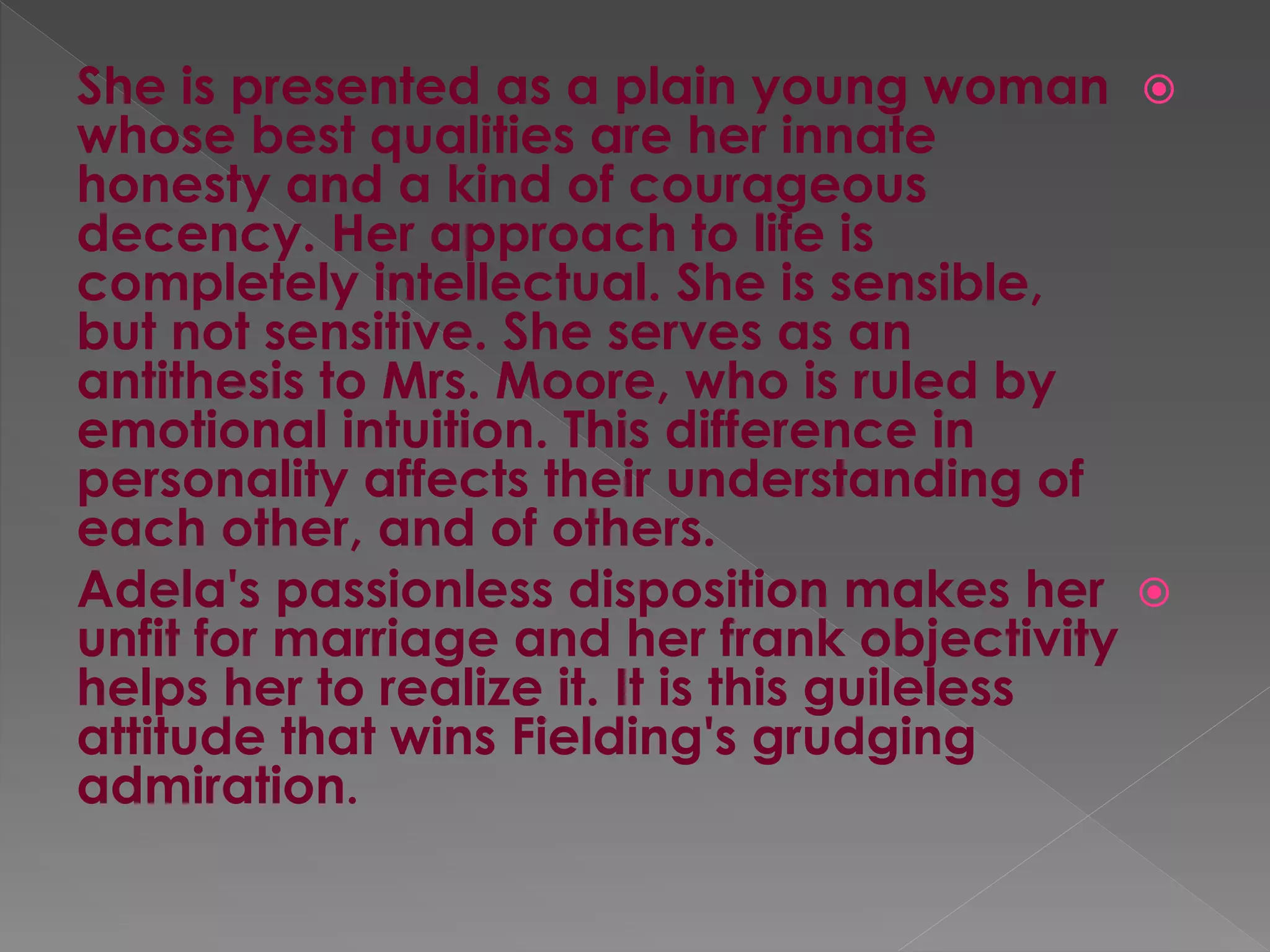 Miss Adela Quested character | PPTX