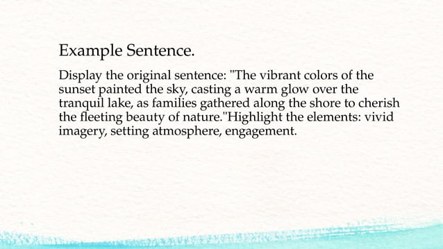 Creation of effective sentence in English writing skills | PPT