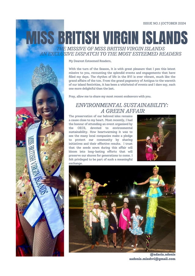 The Missive of Miss British Virgin Islands Issue No.1 | PDF