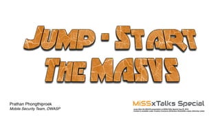 Jump-Start The MASVS | PPT