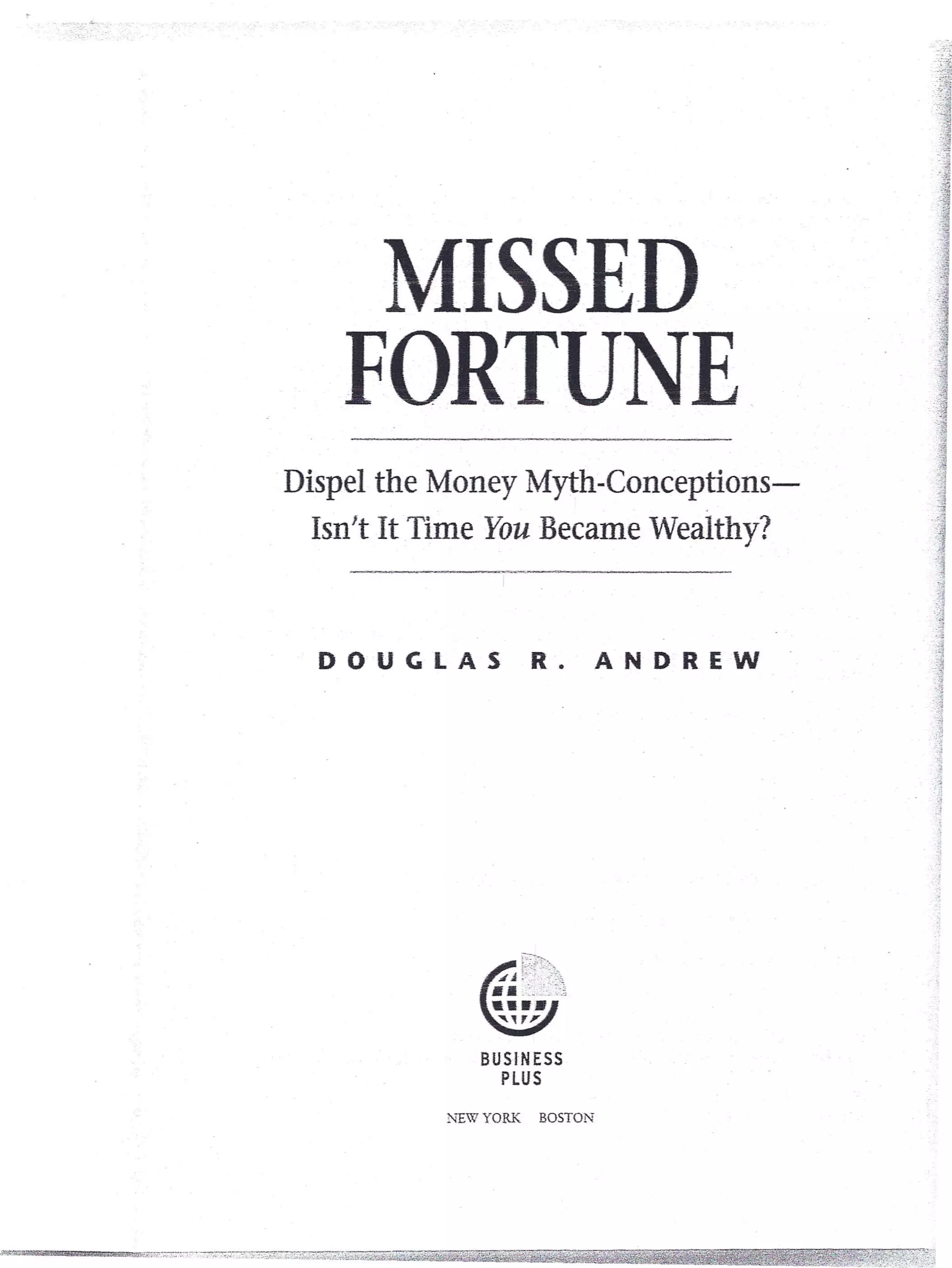 Missed Fortune | PDF
