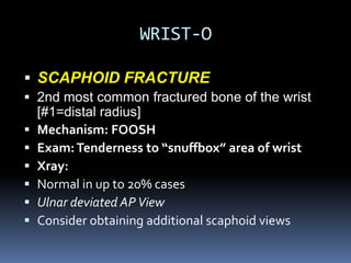 Missed fractures in Emergency Department | PPTX