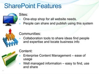 Sharepoint proposal as Collaborative system | PPTX