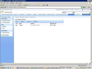 Sharepoint proposal as Collaborative system | PPTX