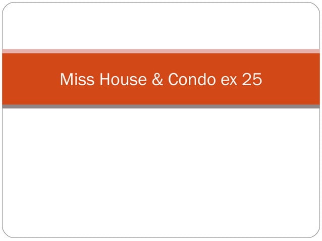 Miss H C 25 20 Ppt