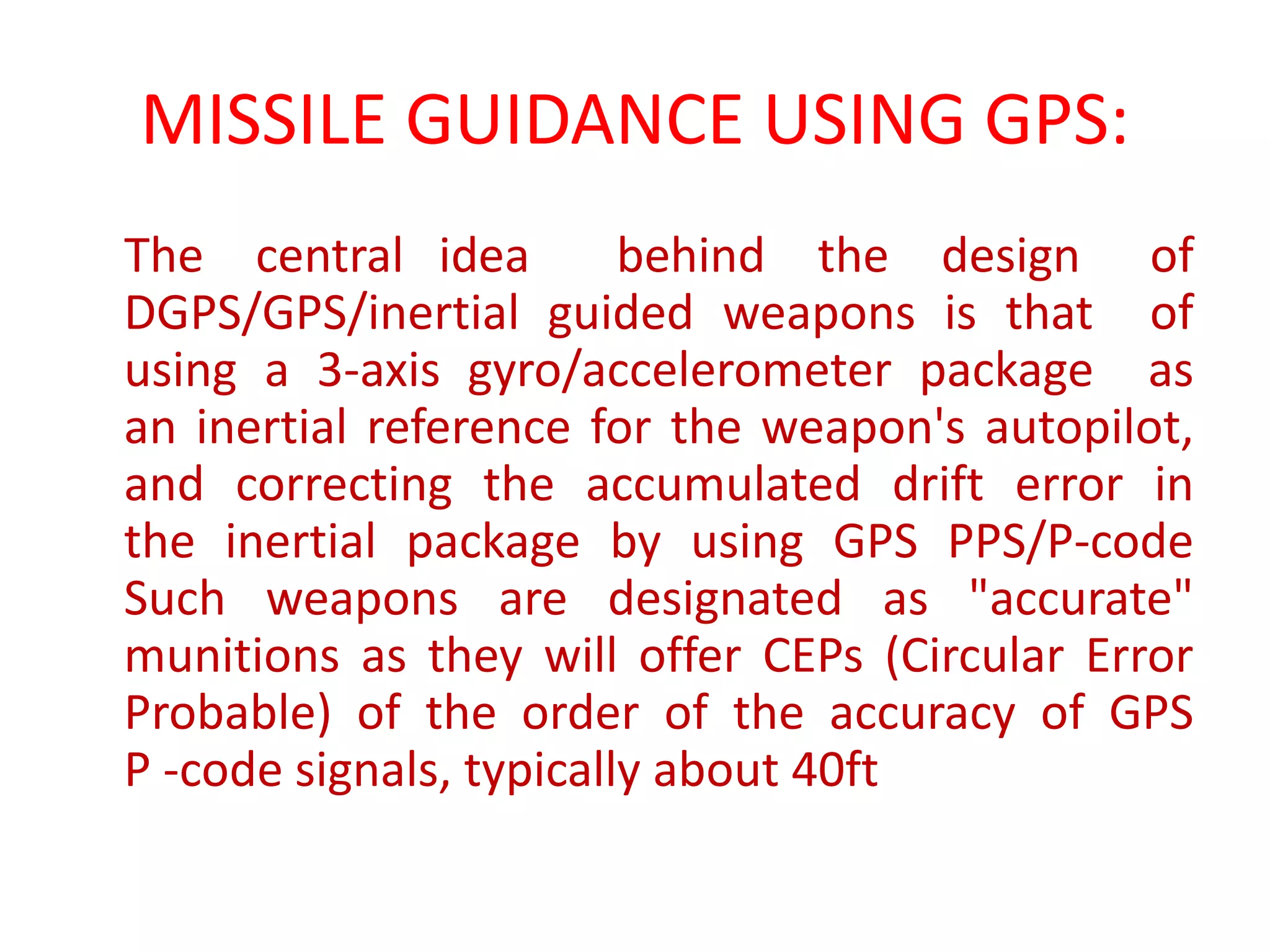 Missile guidance | PPTX