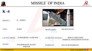 Missile technology in india | PPT