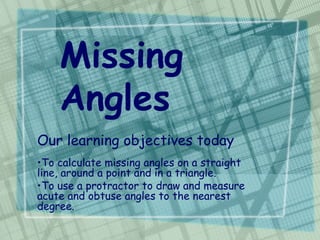 Missing angles | PPT