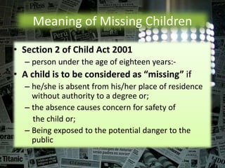 Missing Children | PPTX